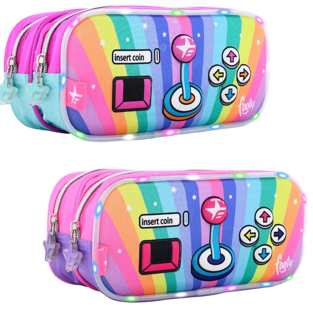 CARTUCHERA FOOTY CON LUCES LED COOL FRIENDS F16022 - Print Copy