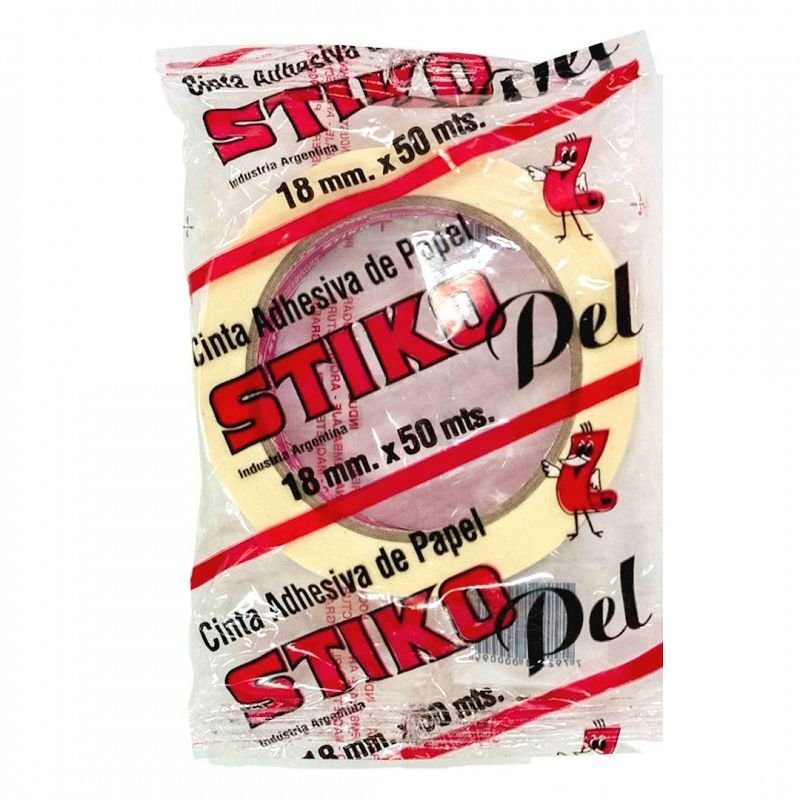 CINTA DE PAPEL STIKO FLEXIBLE DE 18 MM. X 50 MTS. - Print Copy